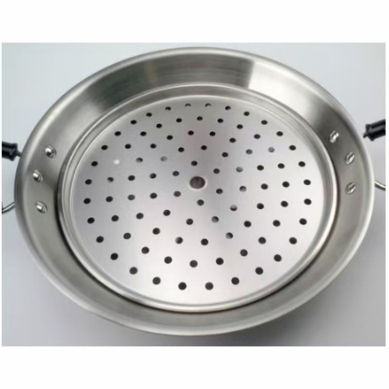 (100% Original) Zebra Stainless Steel 38cm Chinese Wok W/Lid & Steaming ...