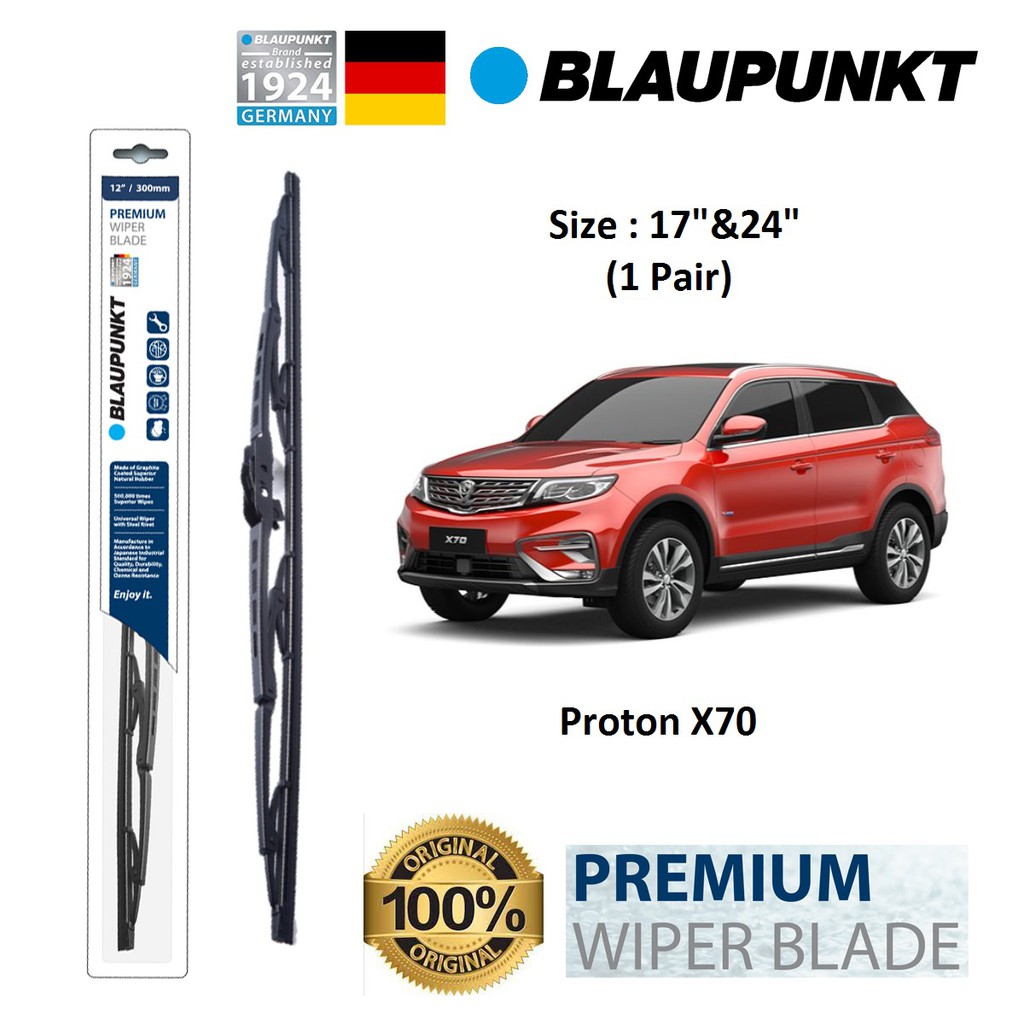 Proton X70 Wiper Blade - Blaupunkt (Germany Brand) Premium Car Wiper ...