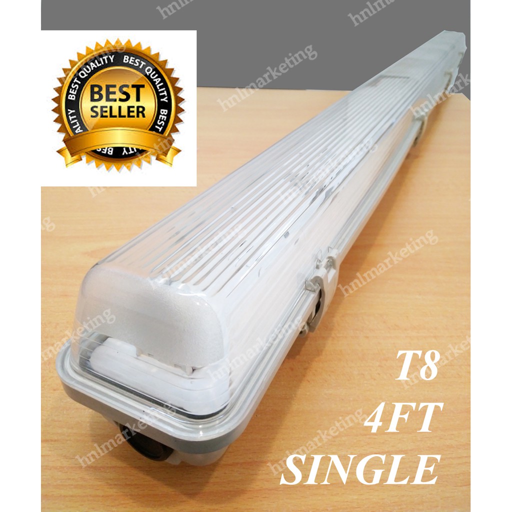 OUTDOOR LED 4FT T8 CASING FITTING WEATHER PROOF SINGLE DOUBLE | Shopee ...