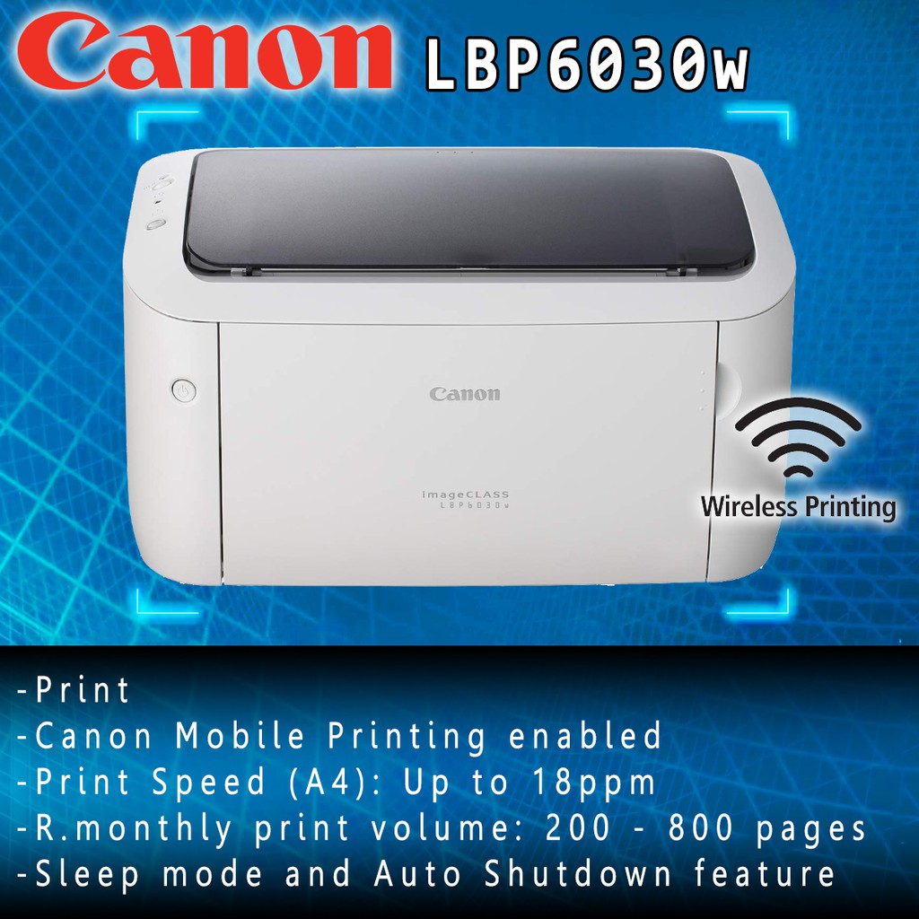 Canon LBP6030W Mono Laser Beam Wireless Printer | Shopee Malaysia