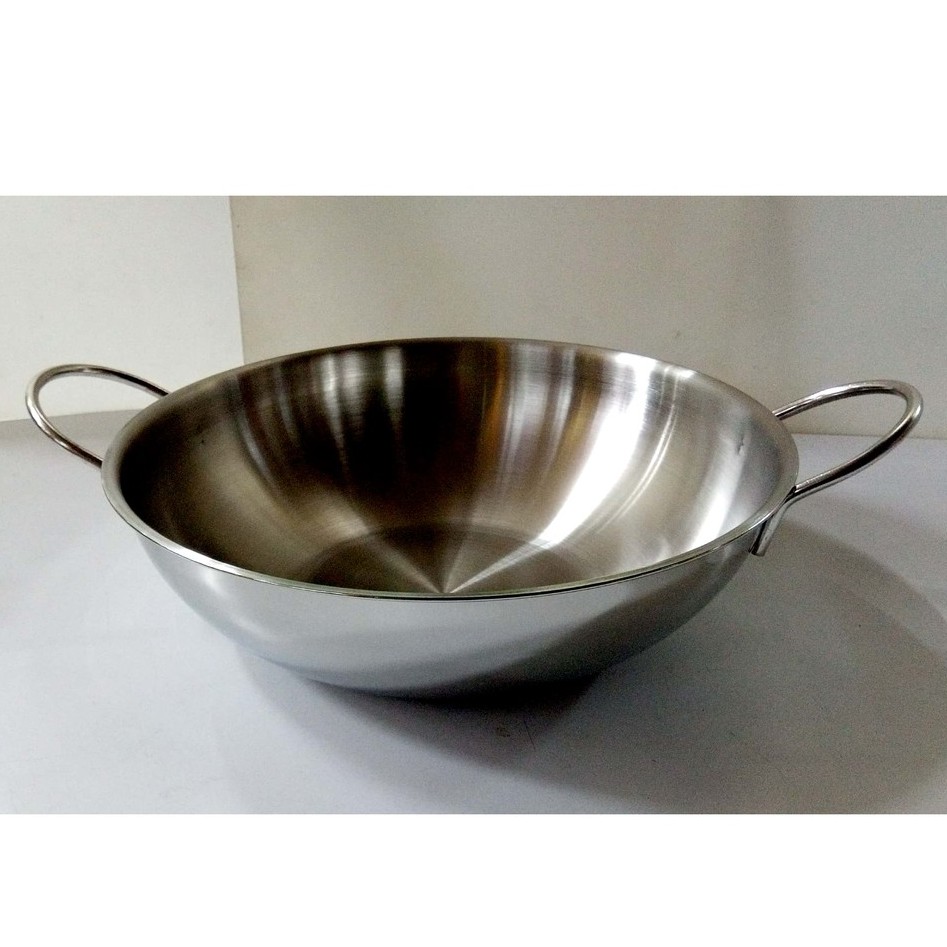 Stainless Steel Wok High Quality / Kuali Stainless Steel Bertangkai ...