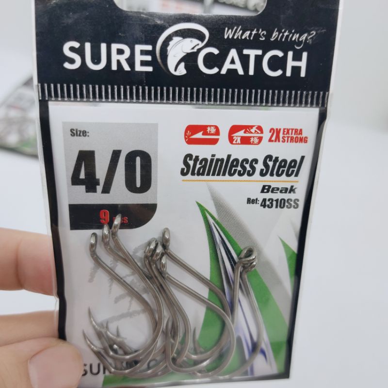 SURECATCH 4310SS BEAK stainless steel Hooks mata 4310 | Shopee Malaysia