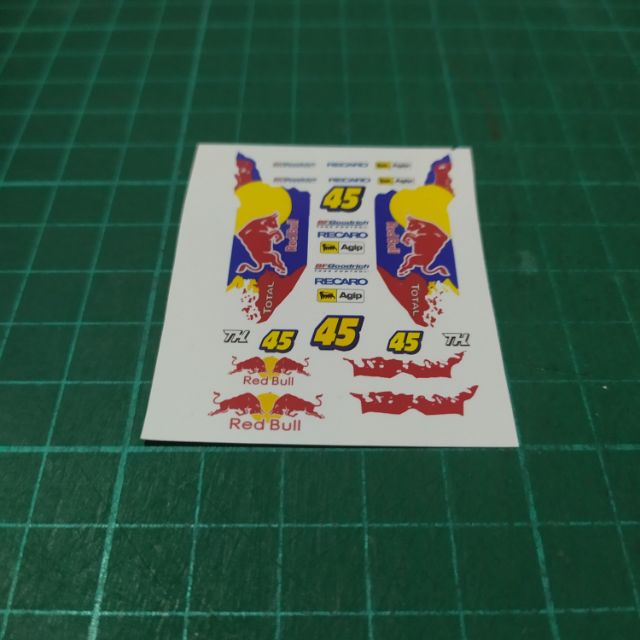 Hotwheels tomica decal redbulllll clear base decal 2pcs | Shopee Malaysia