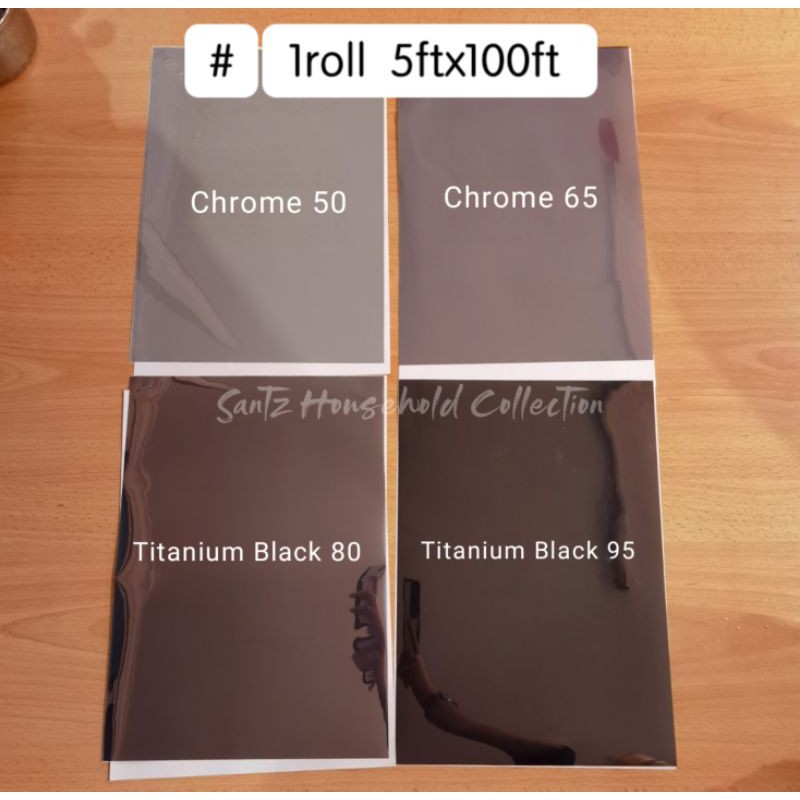 🇲🇾Titanium Black (Chrome) Kerata Tinted / Car Tinted Film / Sliding ...