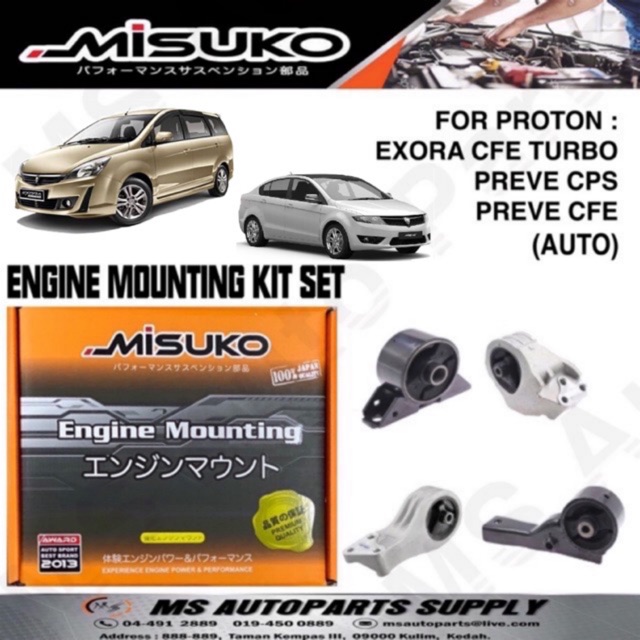 MISUKO Engine Mounting - (AUTO) PROTON EXORA TURBO CFE, PREVE CPS, PREVE CFE | Shopee Malaysia