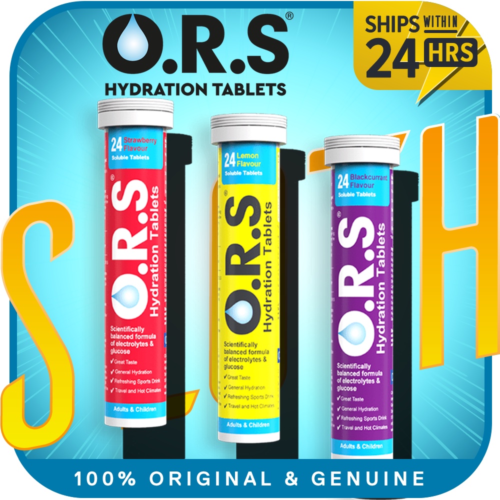 O.R.S / ORS Hydration Tablets with Electrolytes, Vegan, Gluten and ...