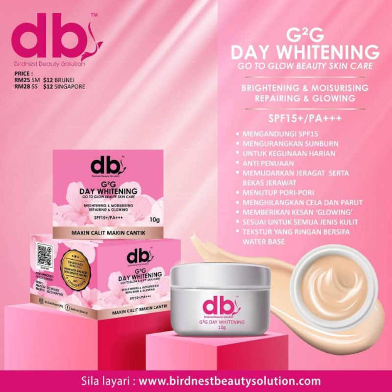 🔥🔥HOT ITEM🔥🔥DAY WHITENING CREAM G2G 10ml TEXTURE CREAM YG LEMBUT DAN ...
