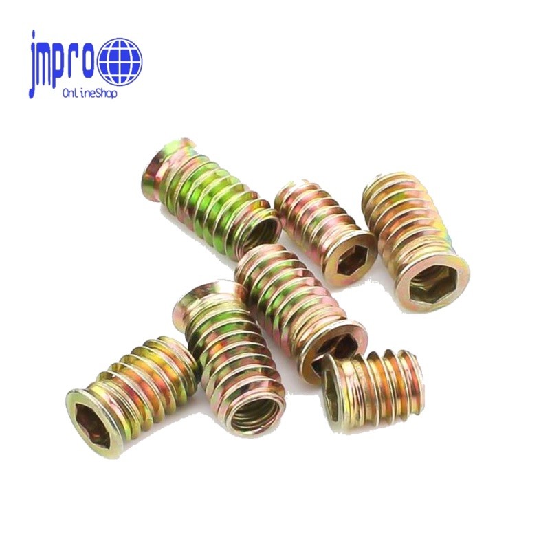 Wooden Insert Screws Hex Socket Threads Bolts Nut Fixing for Furniture ...