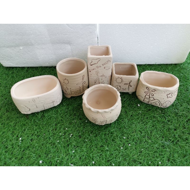 (ready stock ) Succulents pots set of 6 | Shopee Malaysia