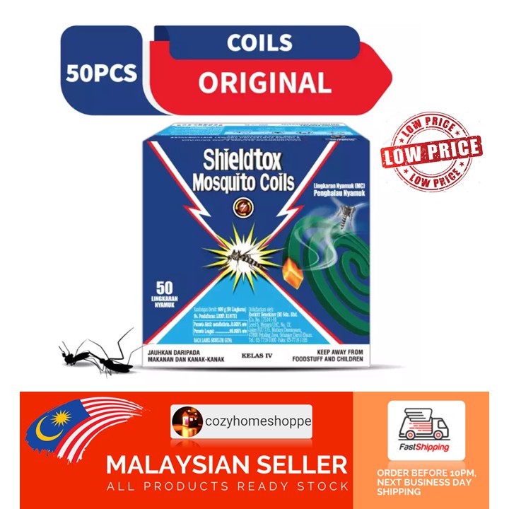 Shieldtox Mosquito Coils/ Lingkaran Nyamuk (50 pcs) | Shopee Malaysia