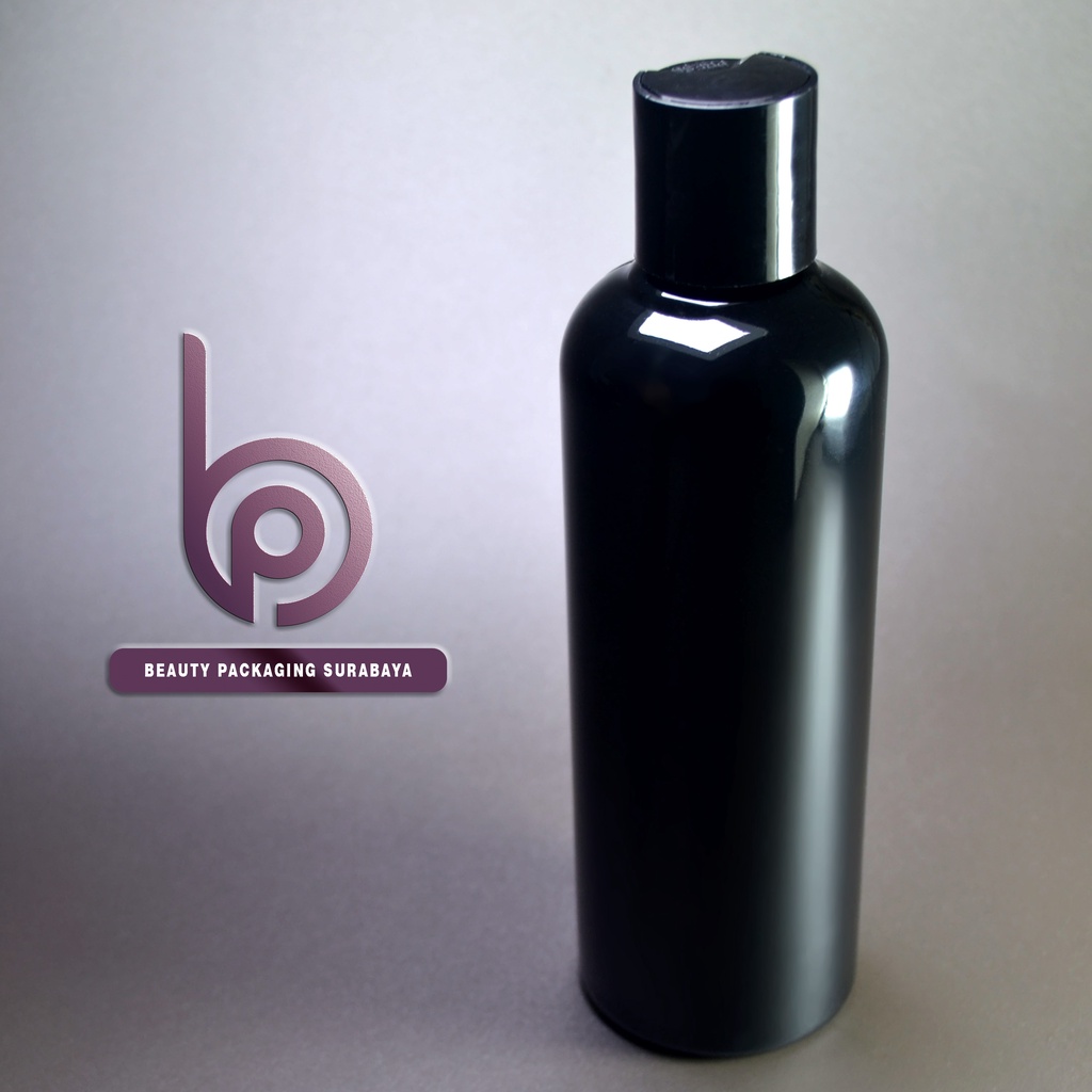 HITAM 250ml BR Black PET Plastic Bottle with Presstop Cap | Shopee Malaysia