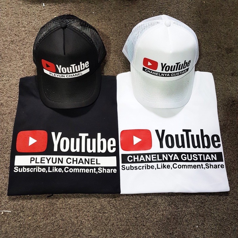 Custom YOUTUBE CHANNEL Clothes/YOUTUBE Name Screen Printing On FREE ...