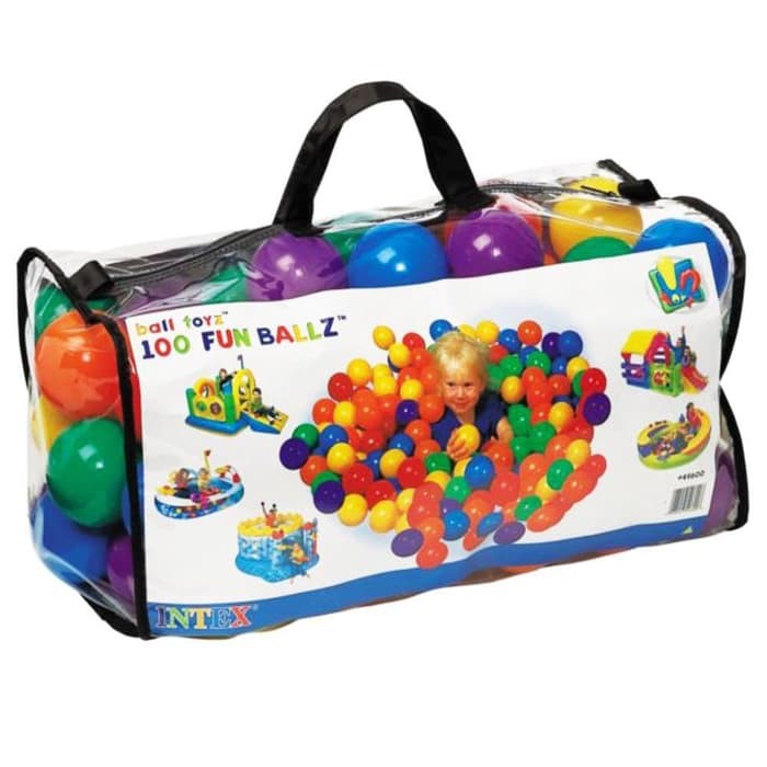 Intex Fun Ballz BALL Package (W/100 PCS BALL) - Intex 49600 | Shopee ...