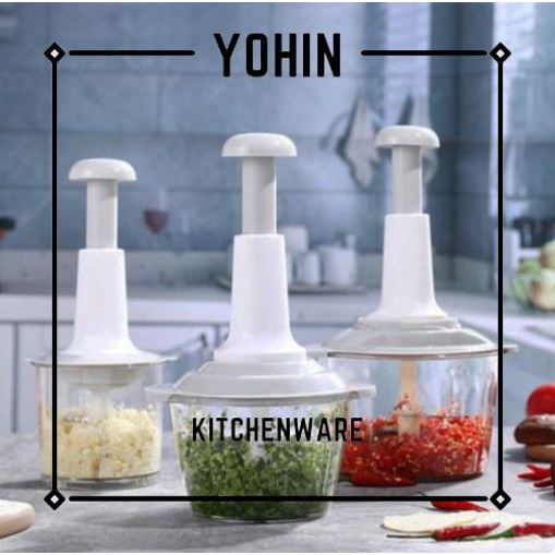 Manual Food Processor Multifunction Gourmet Cuisine Hand Pat Chopper ...