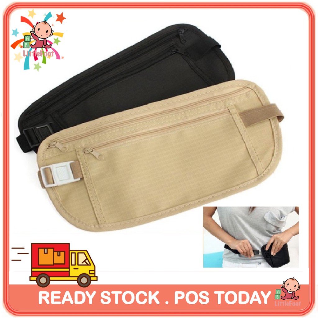 🔥READY STOCK🔥 LittleFoot Beg Cloth Travel Pouch Hidden Wallet Passport ...