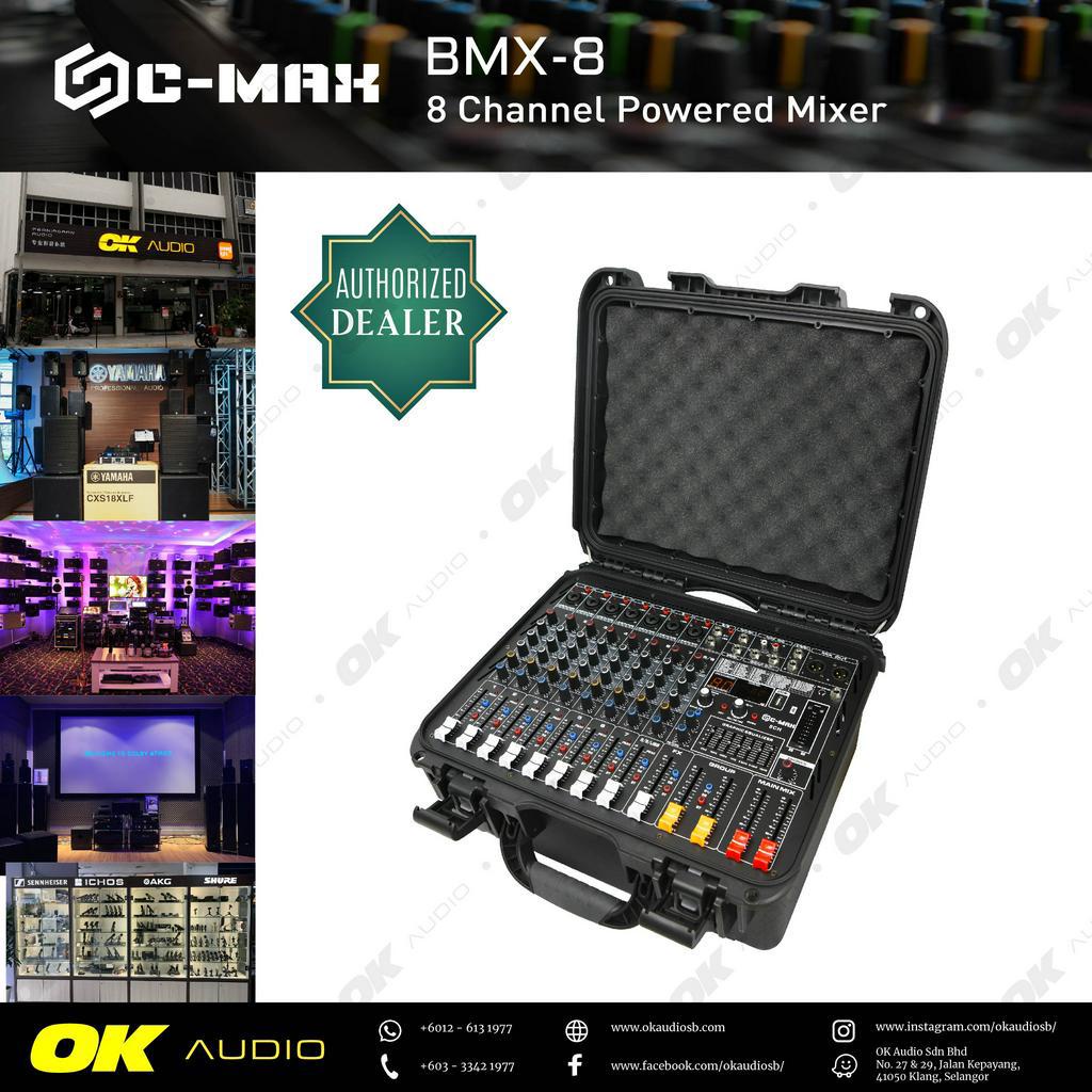 C-MAX BMX-8 8 Channel Powered Mixer | Shopee Malaysia