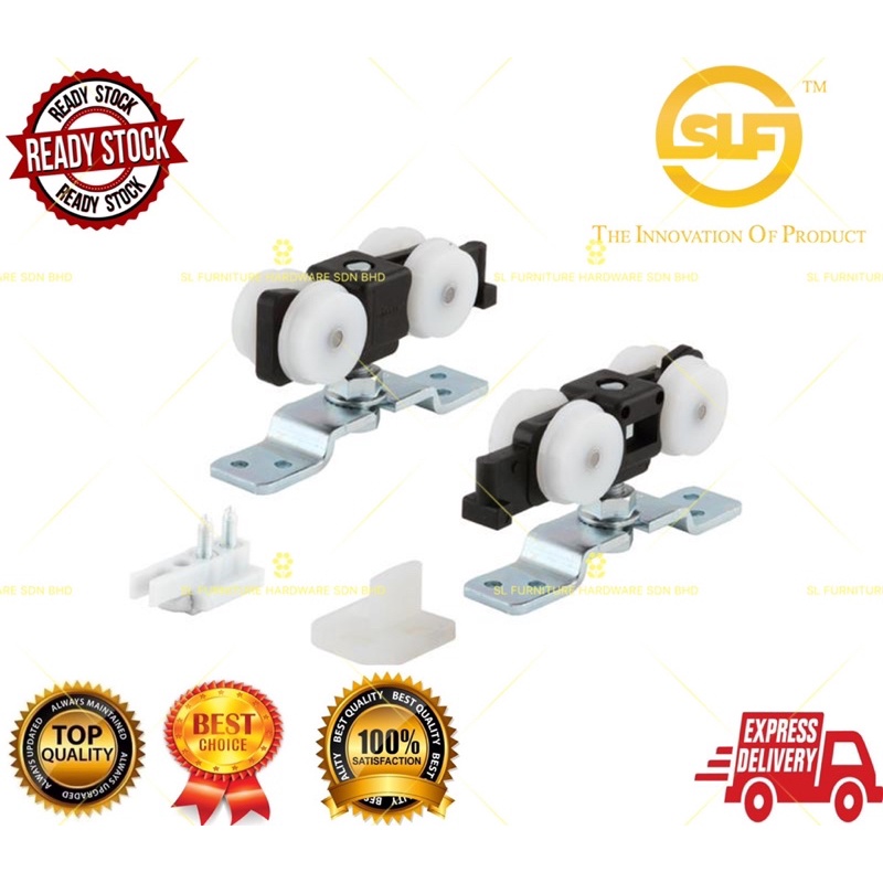 HAFELE Original SILENT SLIDING DOOR ROLLER 60KG & 100KG RODA PINTU ...