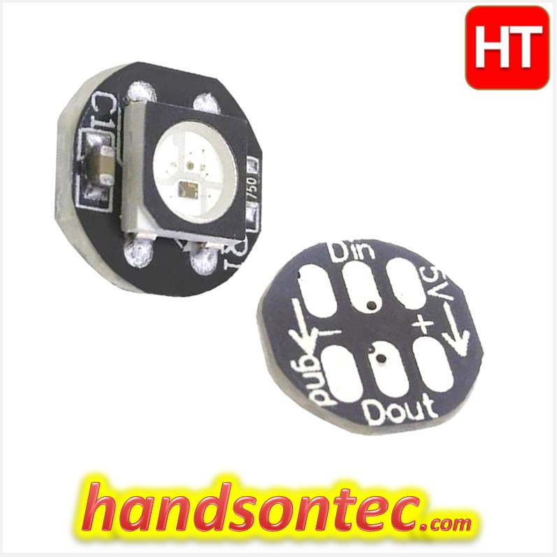 [5-pcs] WS2812B Smart RGB LED Neopixel Single Display Module~5pcs/pack ...