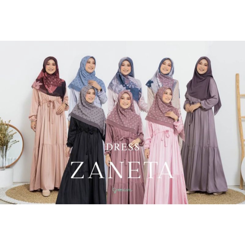 Gamis zaneta dress by Dannis (dress only) | Shopee Malaysia