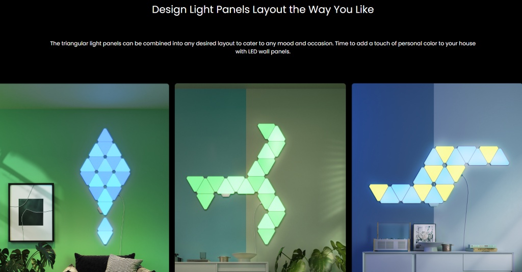 Yeelight Smart RGB LED Light Panels | Shopee Malaysia