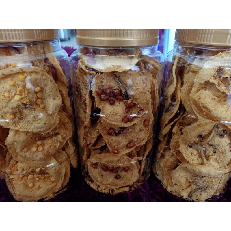 Rempeyek Rangup..kacang Dal,kacang Tanah,ikan bilis | Shopee Malaysia