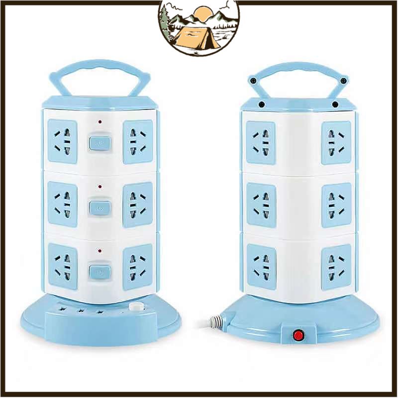 ℂ𝔸𝕄ℙ𝕀ℕ𝔾🏕️ Multifunctional Plug Tower Usb Socket Three-dimensional Plug ...