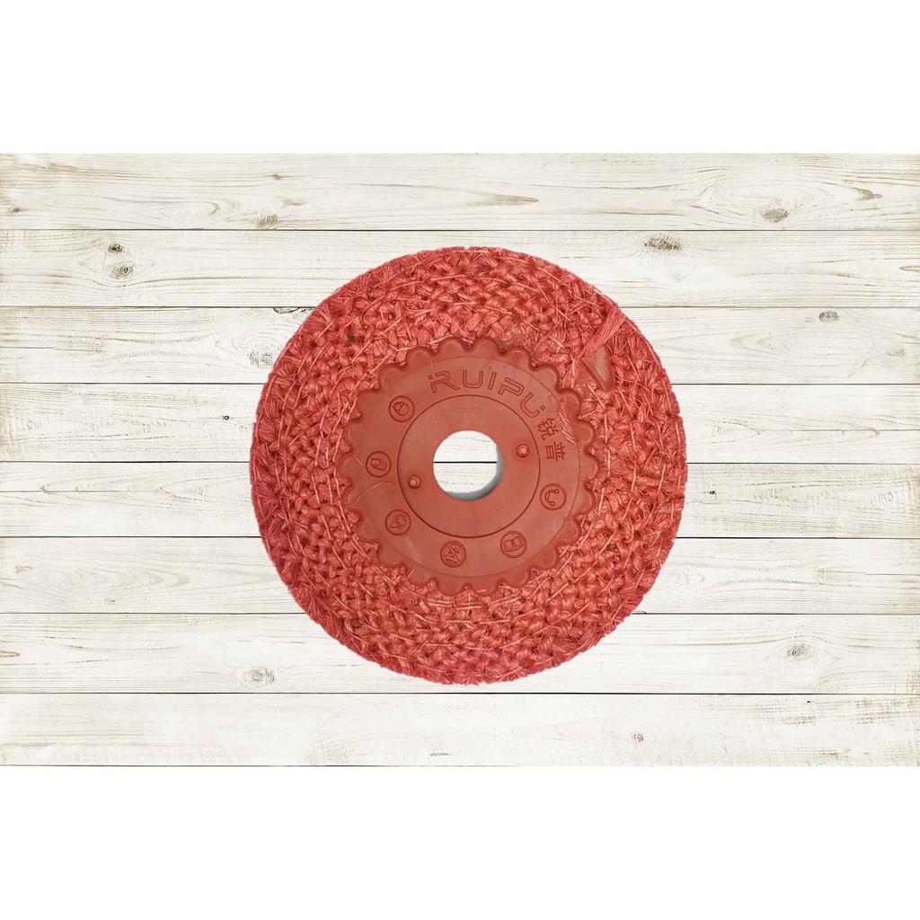 12PCS 4" POLISHING WHEEL PLASTIC CORE RED GUNNY (RUIPU) | Shopee Malaysia