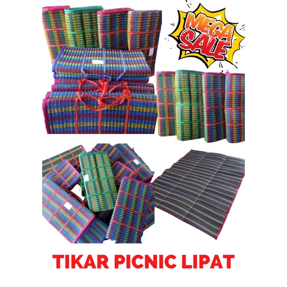 TIKAR PICNIC / TIKAR LIPAT 3 / TIKAR BESAR (170x130) | Shopee Malaysia