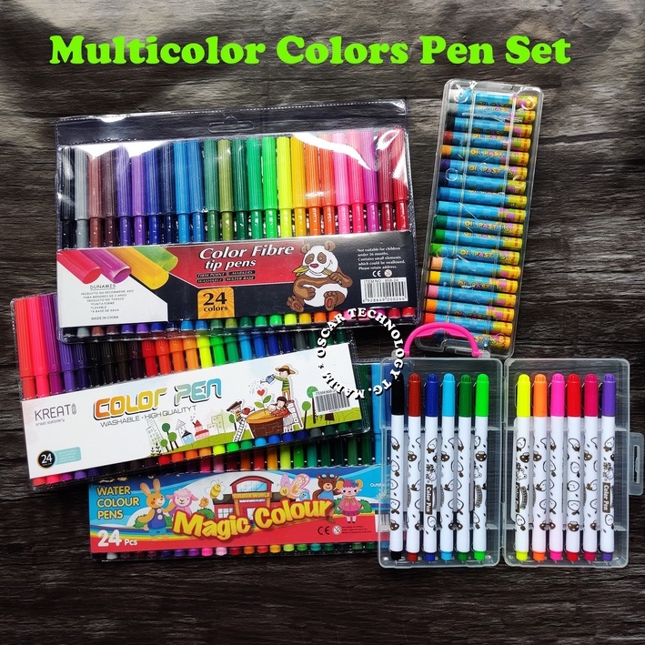 Multicolor Washable Water Colors Pen Set / Magic Color / Colour Pencil ...