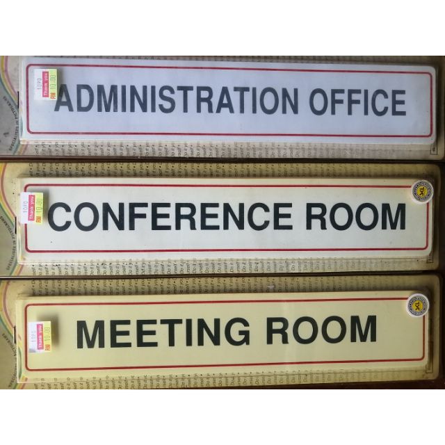 Office Signage_Papan Tanda_Ready Stock | Shopee Malaysia