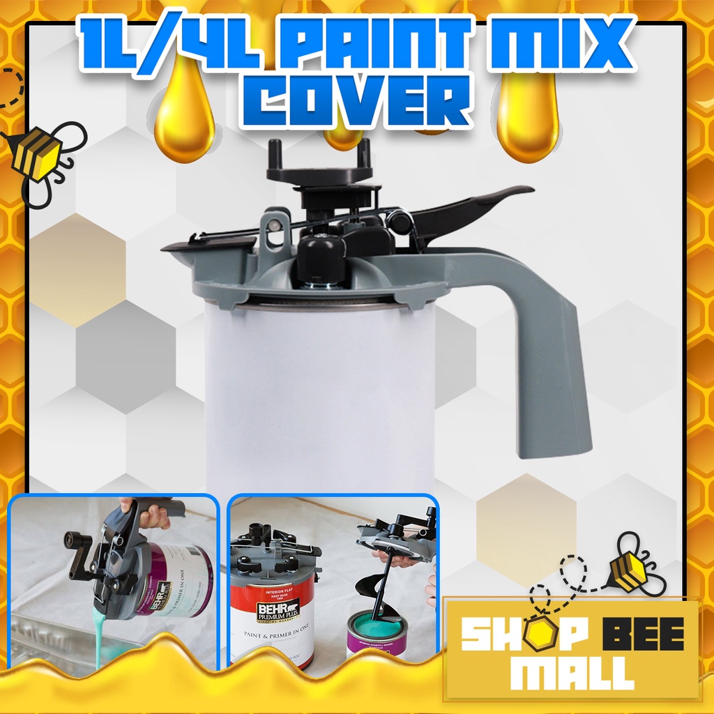 Agitator Lid / Stirring Lid For 1L/4L Paint Can Stir Mix Cover 2K Paint ...