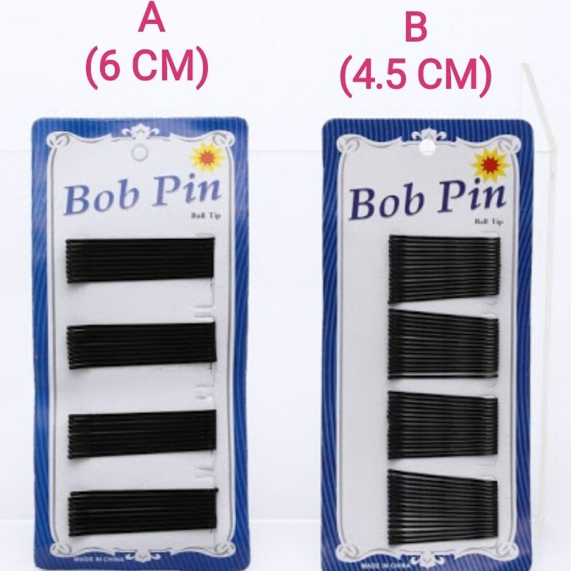 10 Pek Kad Pin Bob Hitam 🖤📌 | 10 Packs Black Bob Pin Card | Shopee Malaysia