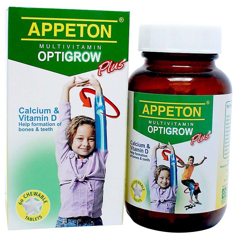 APPETON MULTIVITAMIN OPTIGROW PLUS 60 CHEWABLE TABLETS | Shopee Malaysia