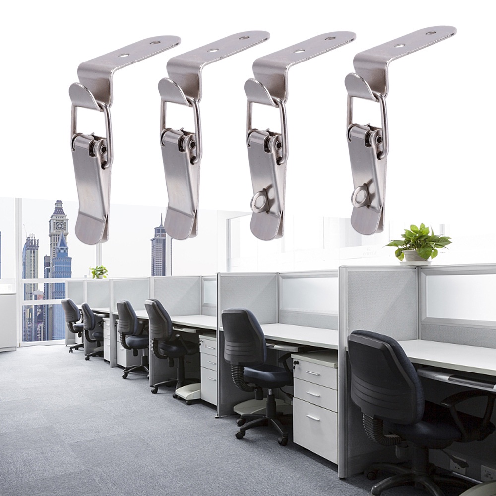 90 Degree Stainless Steel Spring Loaded Draw Toggle Latch Clamp Clip ...