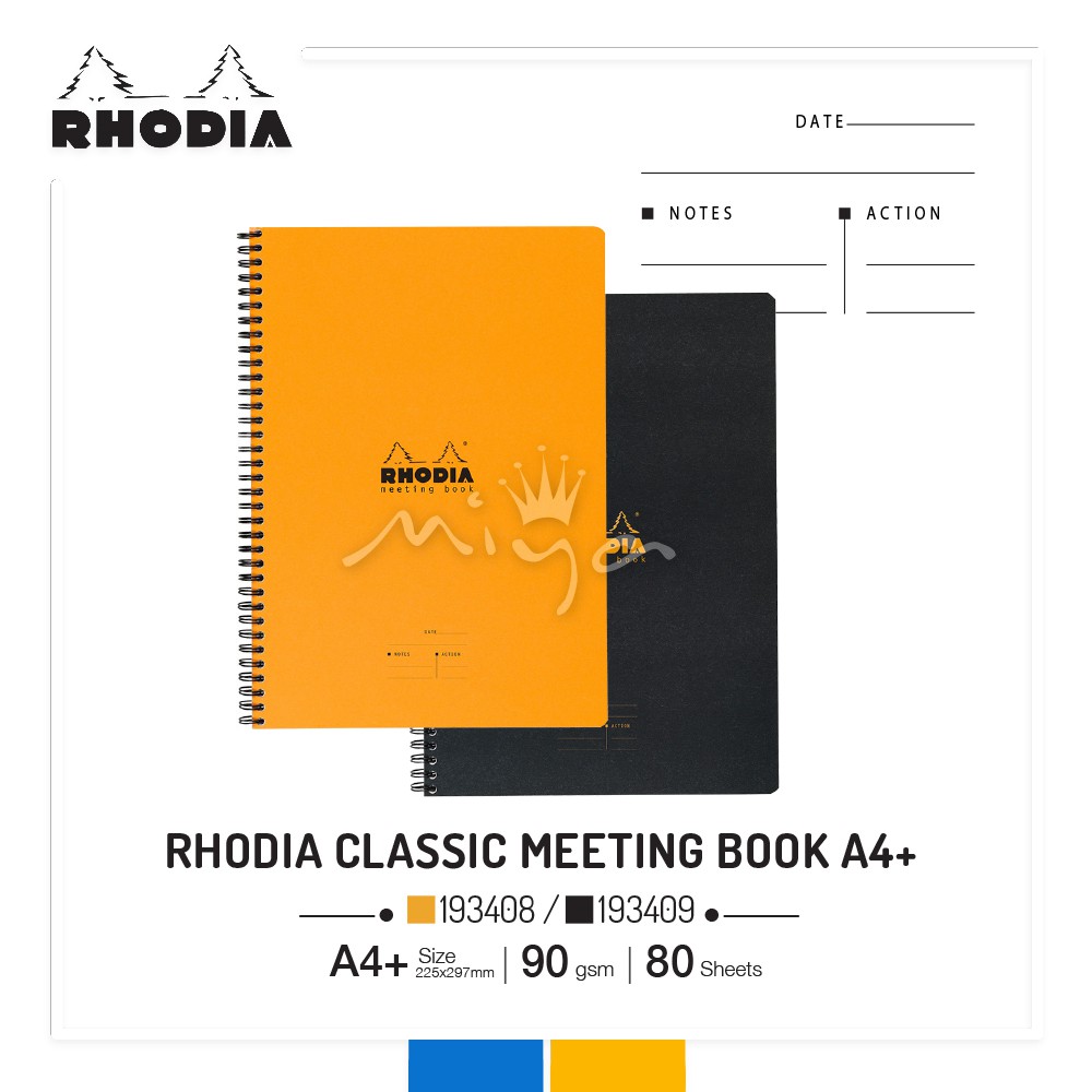 RHODIA Classic Meeting Book A4+ 225x297mm - 90gsm ( 80 sheets ...