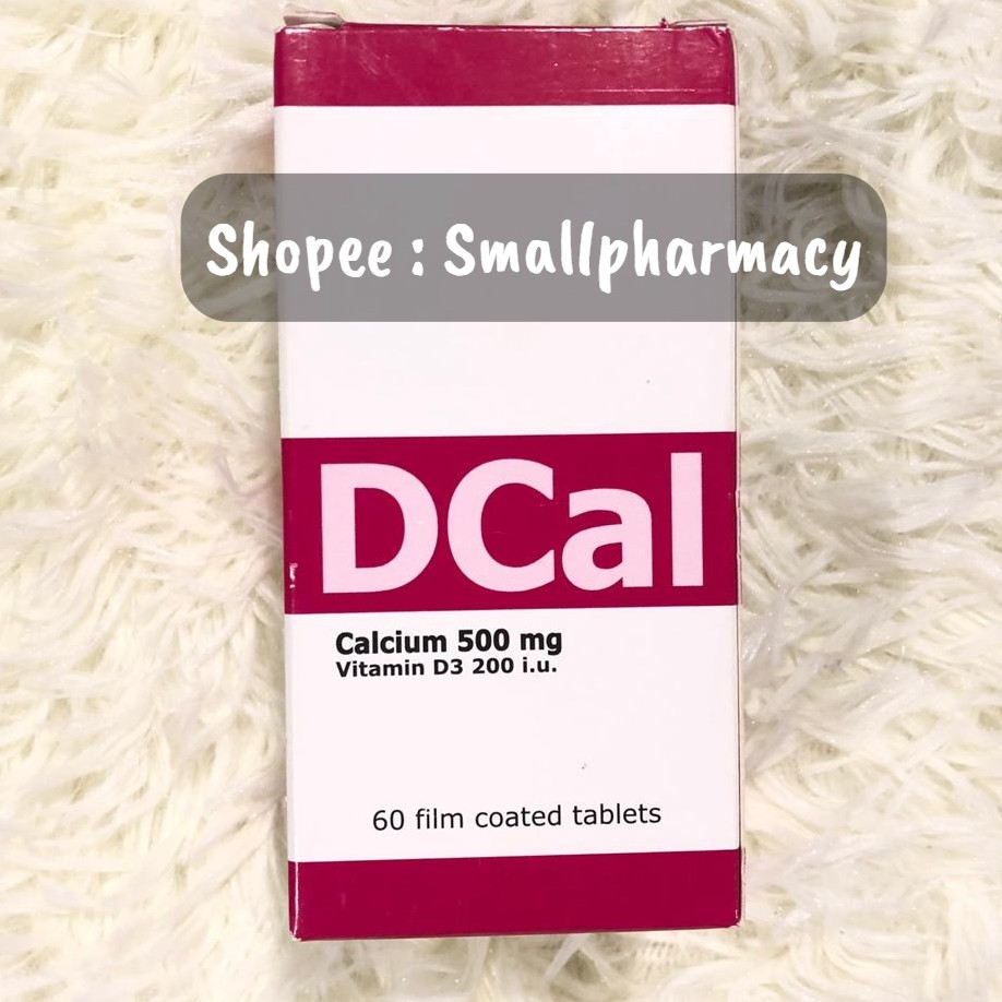 DCal Calcium 500mg Vitamin D3 200iu x60's [ FRAGILE ] 500060 | Shopee ...