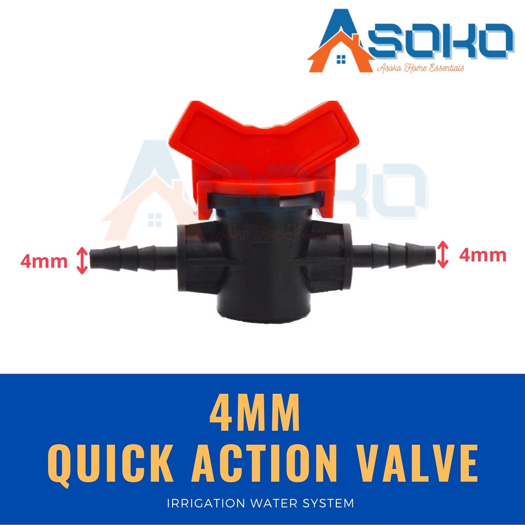 4/7mm Polypipe Quick Action Valve QAV stopcock valve [ Fertigasi ...
