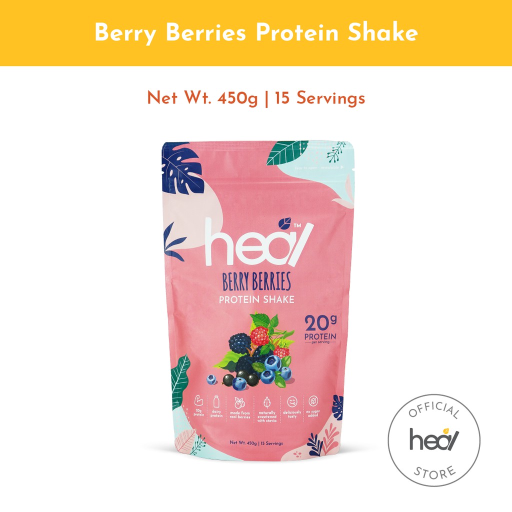 Heal Berry Berries Whey Protein Shake Powder Suitable for Muscle Gain ...