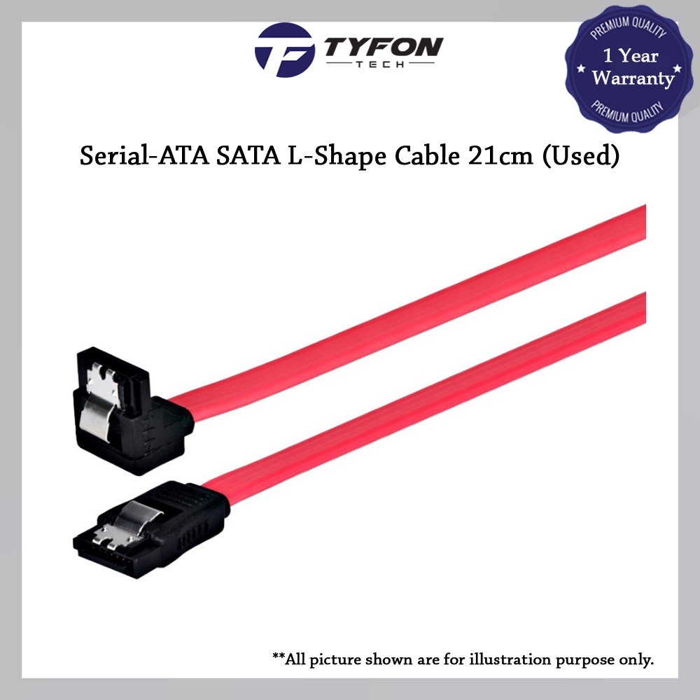 Serial-ATA SATA L-Shape Cable 21cm (Used) | Shopee Malaysia