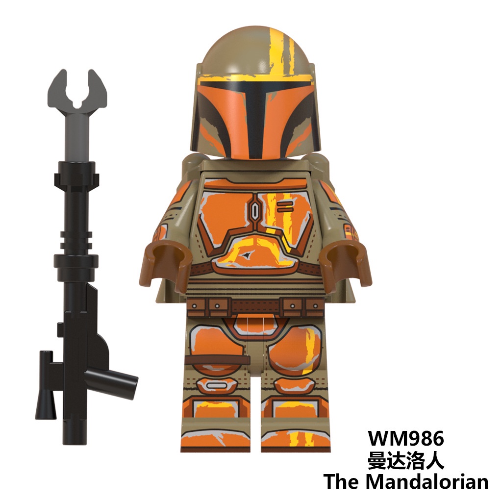 Star Wars Minifigures Building Blocks Toys Mandalorian Series Ahsoka ...