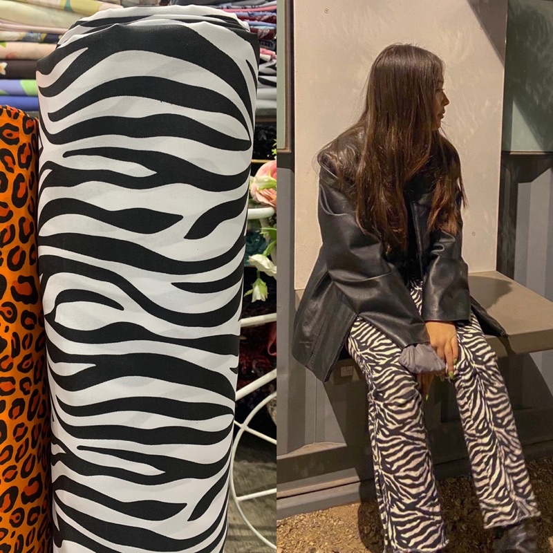 Zebra Print Cloth Tela 60” (Per Yard) | Shopee Malaysia