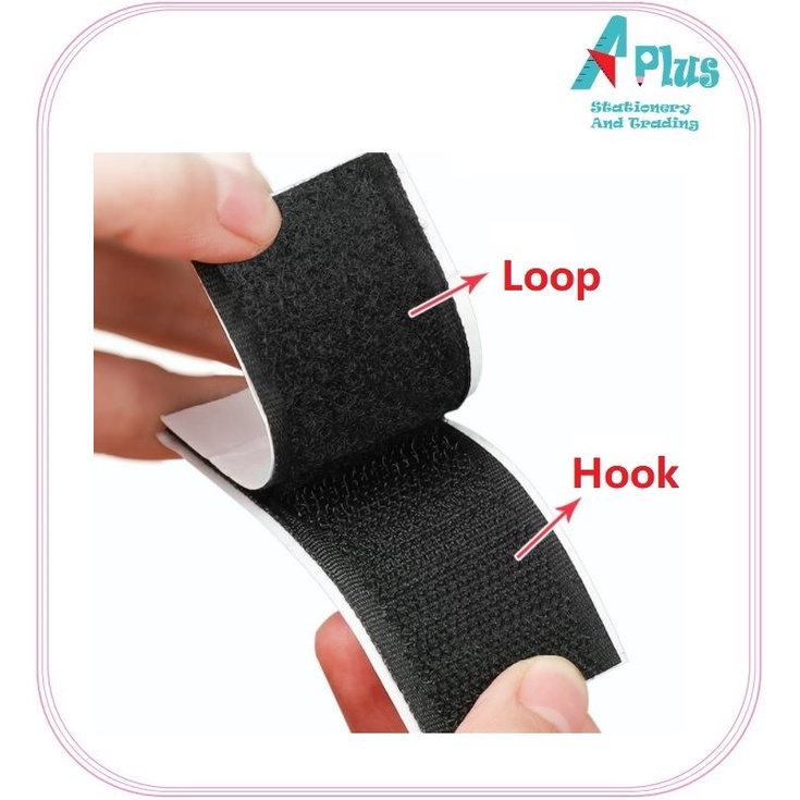 Adhesive Stick Velcro Hook and Loop 1 Meter Each Fastening Tape Magic ...