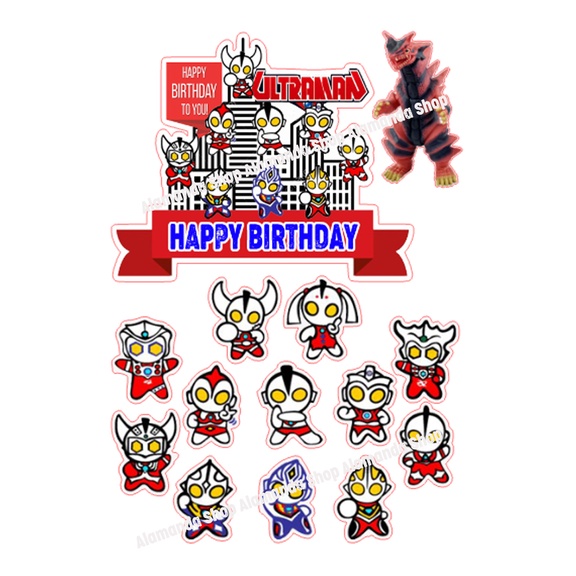 ULTRAMAN KID TOPPER CAKE 02 | Shopee Malaysia