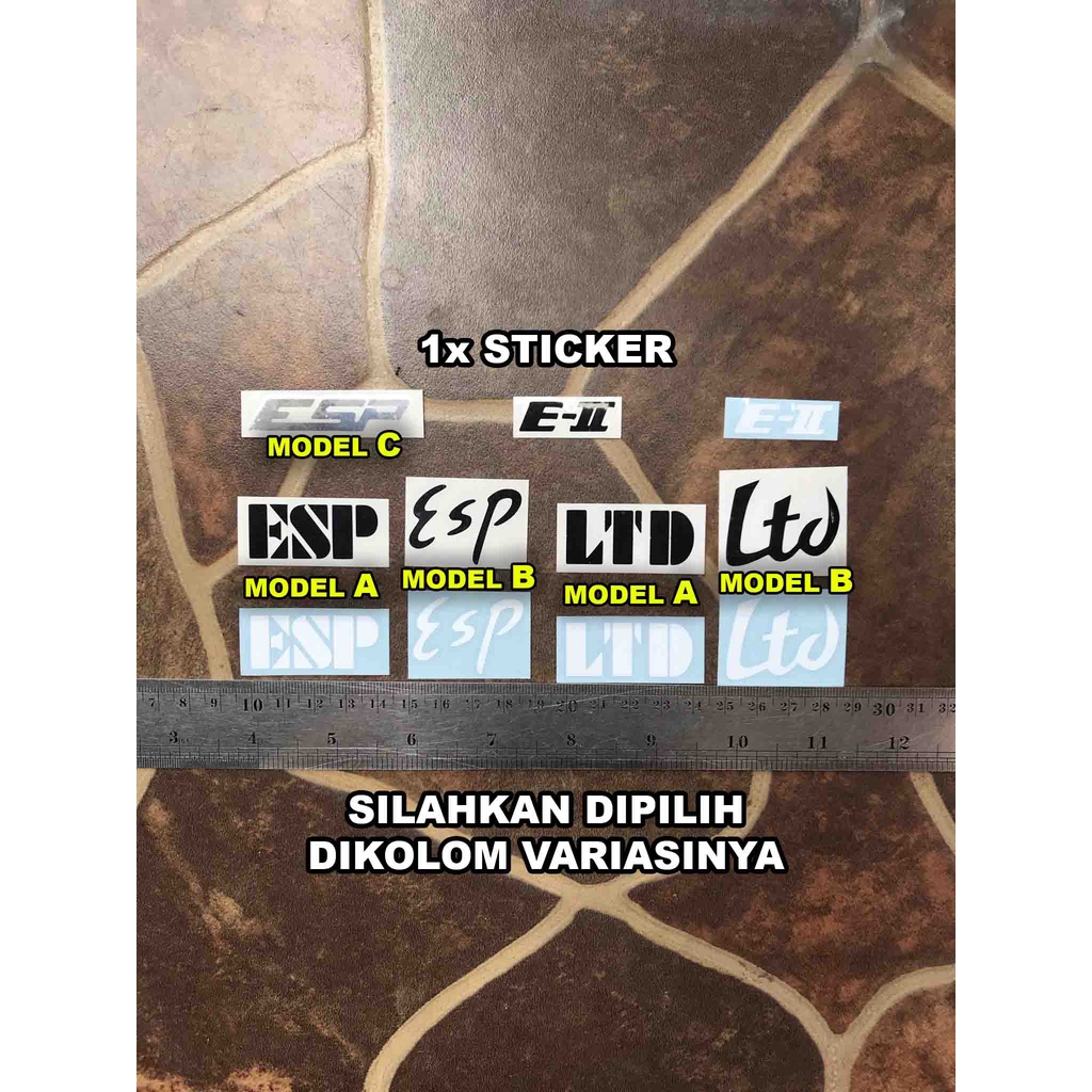 Guitar Ltd Esp E Ii Headstock Sticker Sticker Sticker E 2 Electric ...