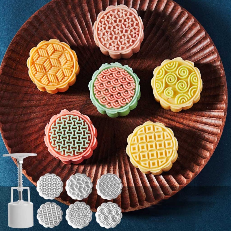 IVY Moon Cakes Moulds Japanese Style Strip Line Shape Hand Pressure ...