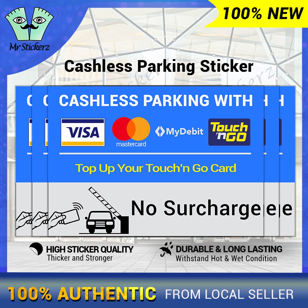 Cashless Parking Sticker Visa/ Master/ Debit Card/ Touch N Go High ...