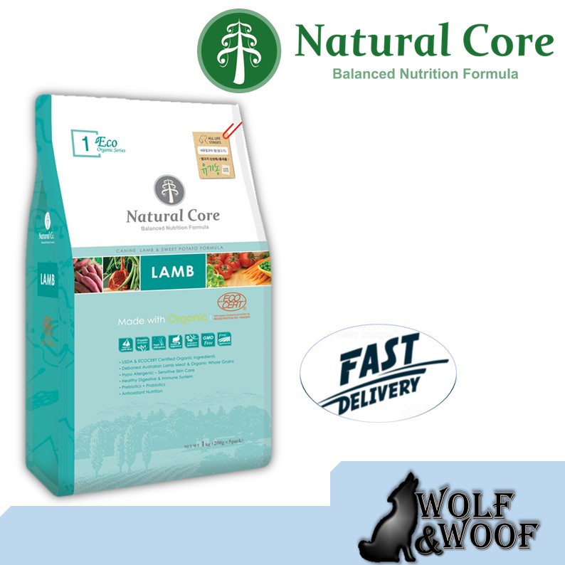 Natural Core Dog Food 6KG-7Kg (Eco6 Sensitive Salmon, Eco1 Lamb, Eco10 ...