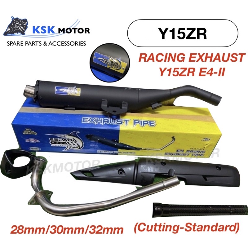 Racing Exhaust Y15ZR E4 28mm/30mm/32mm ESPADA(Cutting-Std)(racing ekzos ...