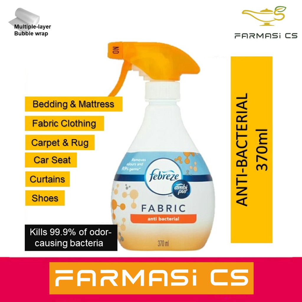 Febreze with Ambi Pur Anti Bacterial Fabric Refresher Spray 370ml ...