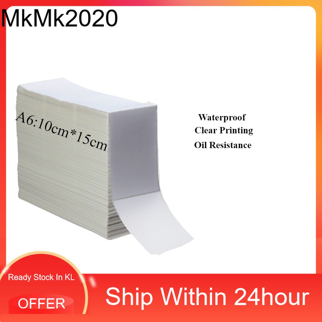 5000pcs Thermal Sticker A6 Air Waybill Thermal Paper Shipping Label ...